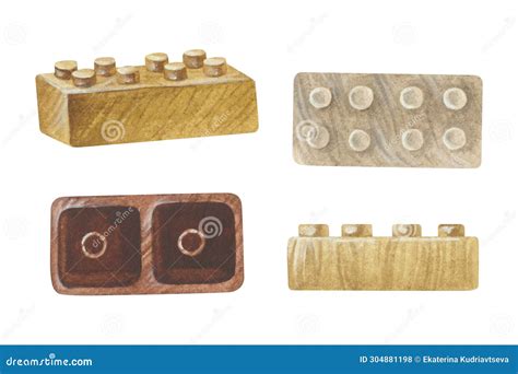 Game Bricks Tetris Template Color Pixel Blocks Royalty Free Illustration