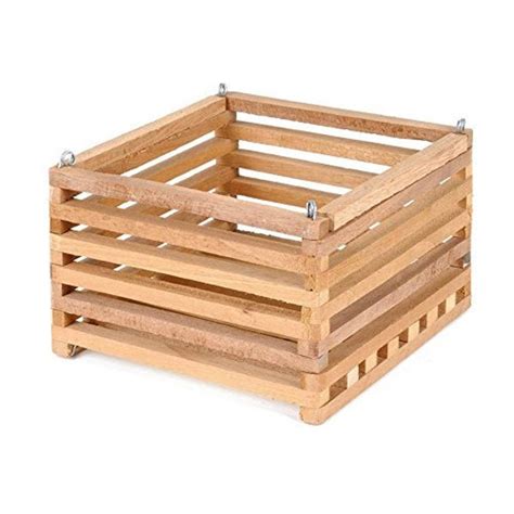 Wood Slat Basket Etsy