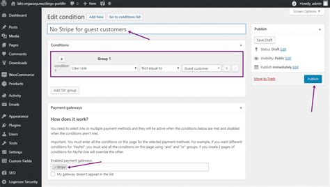 Woocommerce Enabledisable Payment Method For A User Role Wp Super