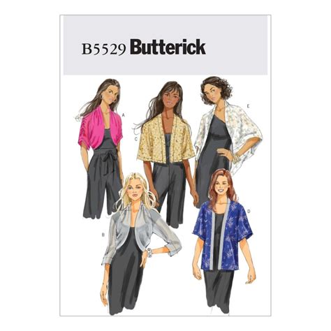 Butterick Sewing Pattern 5529 Women S Loose Jacket Coat Bollero