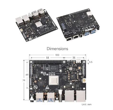 waveshare visionfive2 risc v single board computer starfive jh7110
