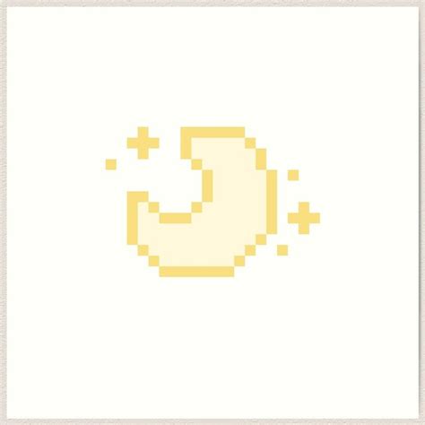 Cute Pixel Art Moon Art Print For Sale By Valentine145 Moon Art Print Pixel Art Pixel Drawing