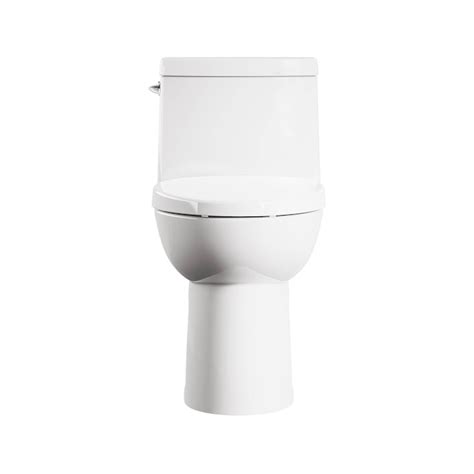 American Standard Transform White Elongated Chair Height Soft Close 1 Piece Toilet 12 In Rough