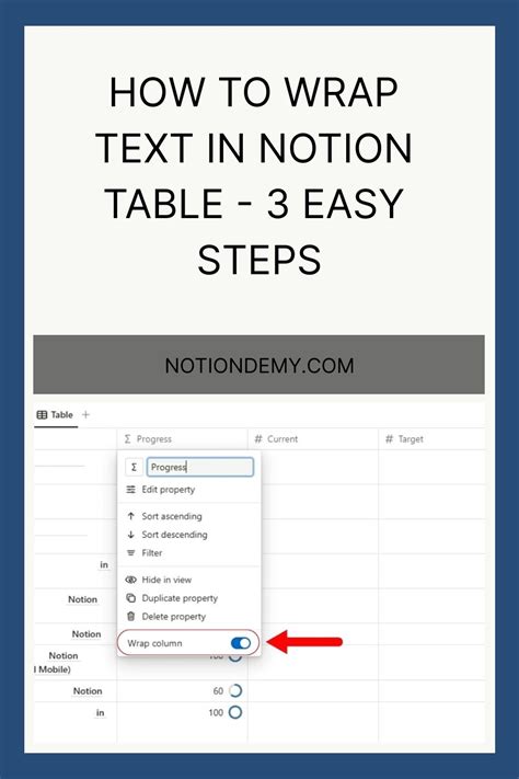 How To Wrap Text In Notion Table Easy Steps