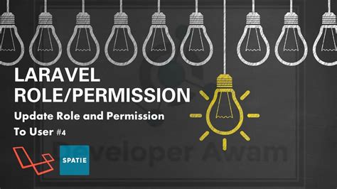 Tutorial Laravel Role And Permission In Laravel Update Role And