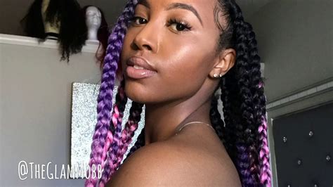 Jumbo Ombré Box Braids Tutorial Youtube