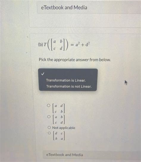 solved determine whether the mapping t is a linear