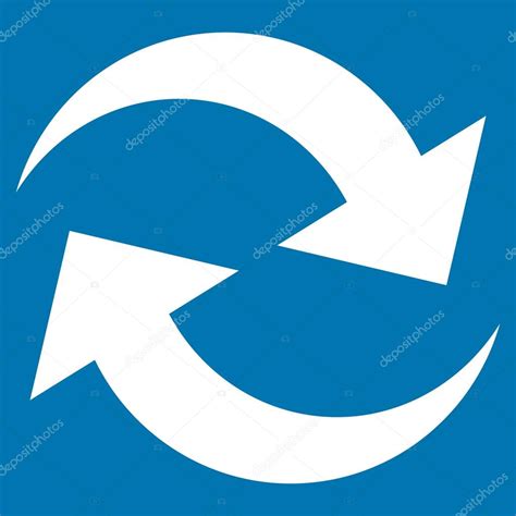 Refresh Arrows Flat Vector Icon Stock Vector Anastasyastocks Gmail
