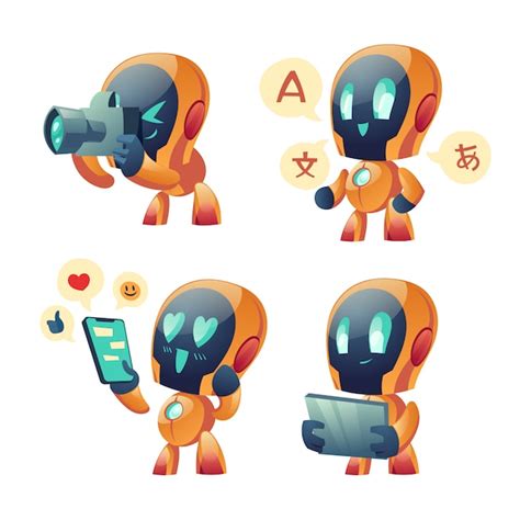 Cutebots Vectors And Illustrations For Free Download Freepik