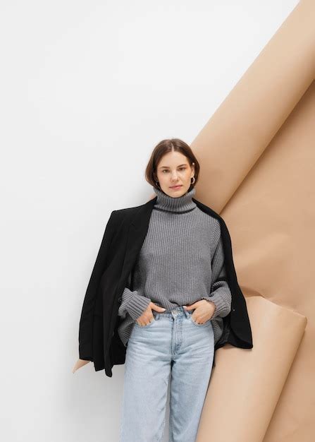 Retrato De Mujer Joven Hermosa Foto Premium