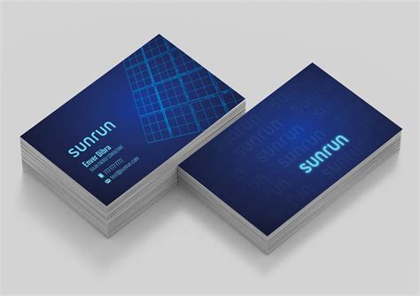 Modern Professional Energy Business Card Design For Sunrun By Markoe Design 30341860