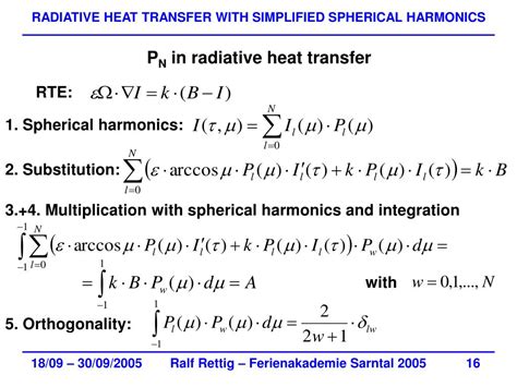 Ppt Simulation Of Radiative Heat Transfer In Participating Media With Simplified Spherical