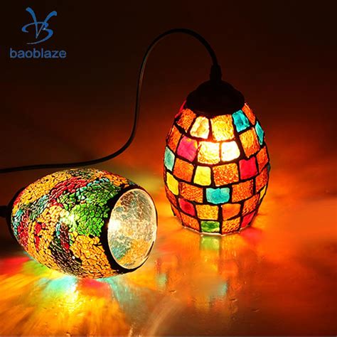 2pcs Retro Colorful Ceiling Pendant Lamp Light Cha Grandado