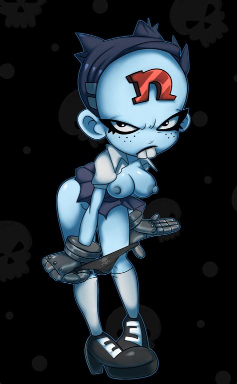 Rule 34 Artist Request Ass Big Teeth Black Background Black Hair