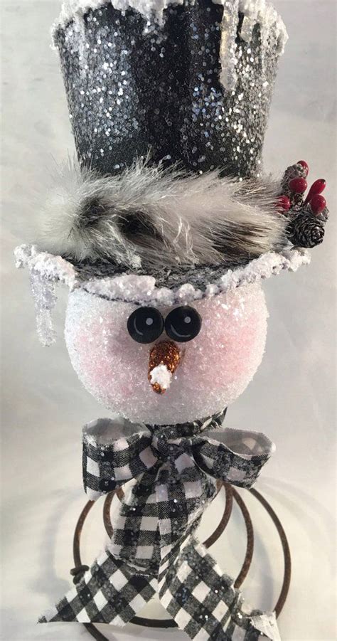 Bedspring Snowman Etsy Holiday Crafts Christmas Christmas Decorations Rustic Bed Spring Crafts