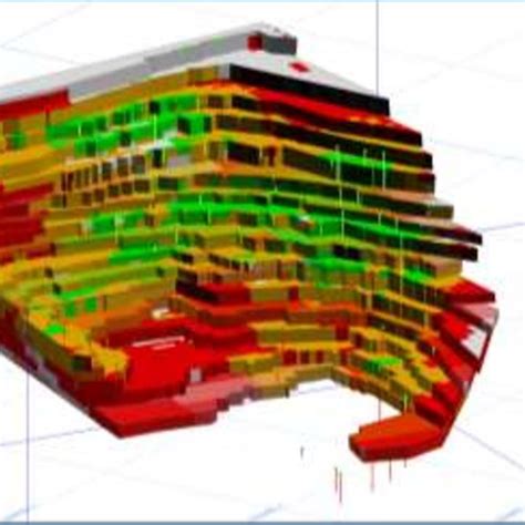 Solid Triangulation Models Of The Final Excavation Benches Of The