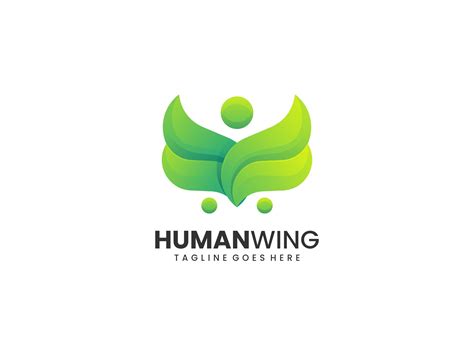Human Wing Gradient Logo Graphic By Artnivorastd · Creative Fabrica