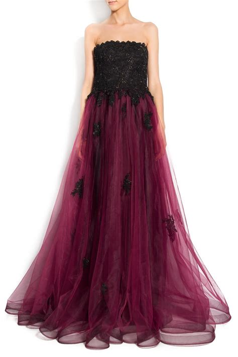 Robe Longue En Tulle Ornée De Broderies Robes Longues Robes Sur Mesure