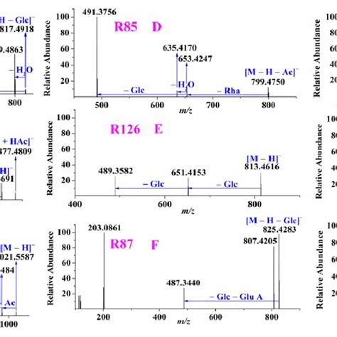 Examples Of Characterization Of Ginsenosides With Different Aglycones