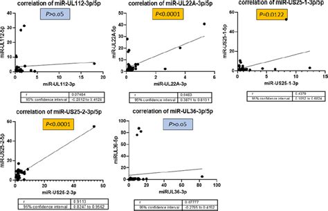 Comparing The Correlation Between Viral Precursor Mirnas Gene