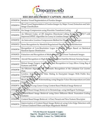 Ieee Matlab Dreamweb Techno Solutions Trichy Pdf