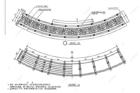 Plan And Construction Drawing Of Corridor Frame Of A Small Square