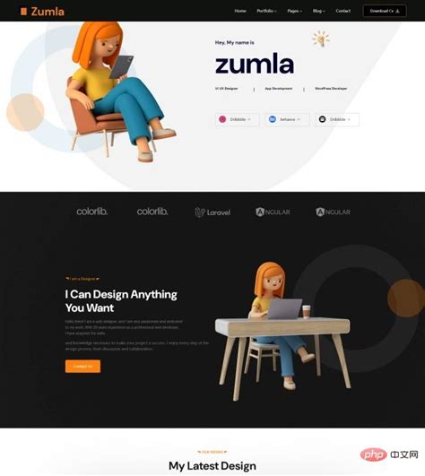 senior programmer resume web template free download front end template