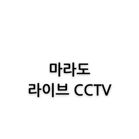마라도 라이브 Cctv