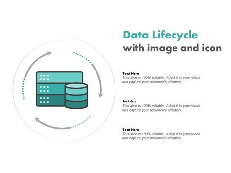 Data Lifecycle With Image And Icon Templates PowerPoint Slides PPT Presentation Backgrounds