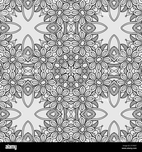 Vector Coloring Grammatical Flower Pattern Design Stock Vector Image And Art Alamy