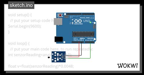 Analog Temp Wokwi Esp32 Stm32 Arduino Simulator