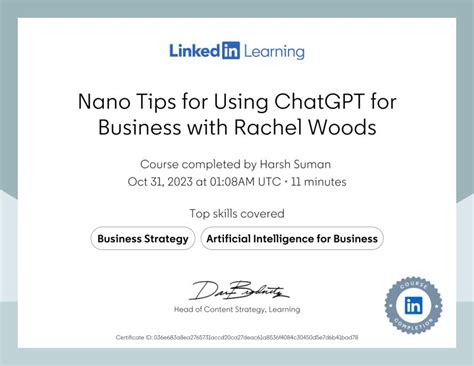 Harsh Suman On Linkedin Certificate Of Completion