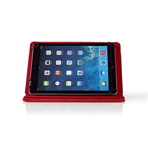 Tablet Folio Case Universal Red Pu