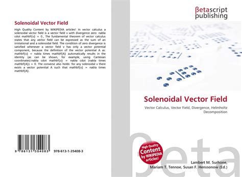 search results for solenoidal vector field