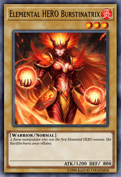 Elemental Hero Burstinatrix Remake By Luaslone On Deviantart