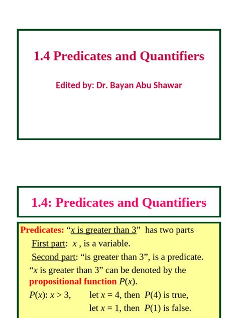 Week2 Logical Equivelance Predicates Quantfiers Pdf