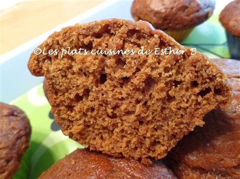 Les plats cuisinés de Esther B Muffins à la mélasse et et au gingembre