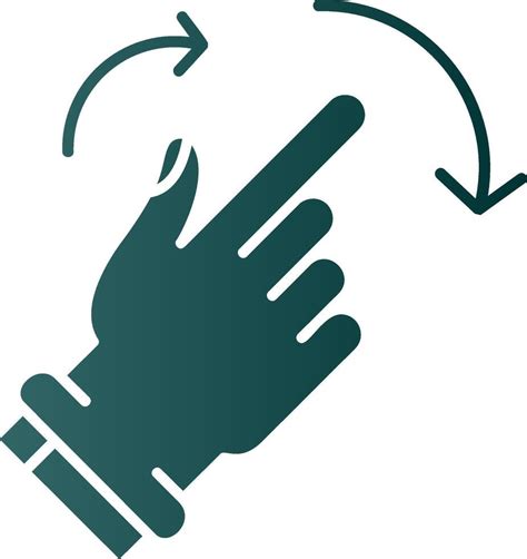 Rotate Right Glyph Gradient Green Icon 38997175 Vector Art At Vecteezy