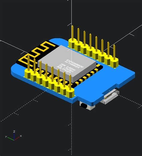 3D Datei ESP8266 Basierte Module Modelle Bibliothek Kostenlos3D