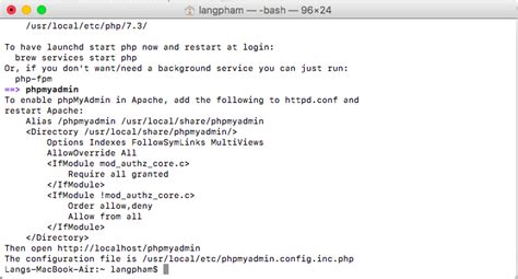 Cài đặt Phpmyadmin Trên Macos Với Hombrew Thetavn