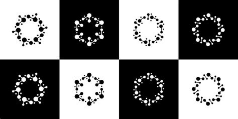Collections Of Technology Connection Logo Design With Abstract Dot Molecule And Network System