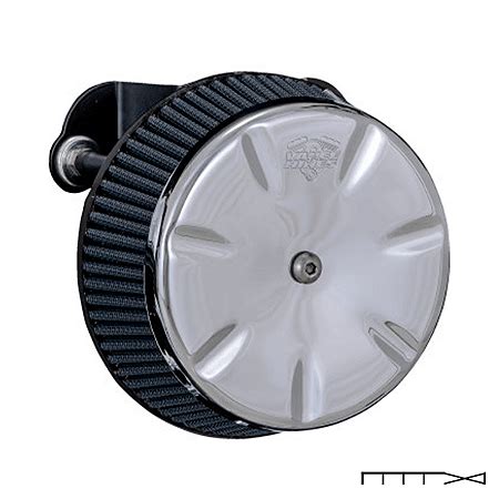 Filtro De Ar Vance Hines Modelo VO2 Eliminator Cromado Motor Twin
