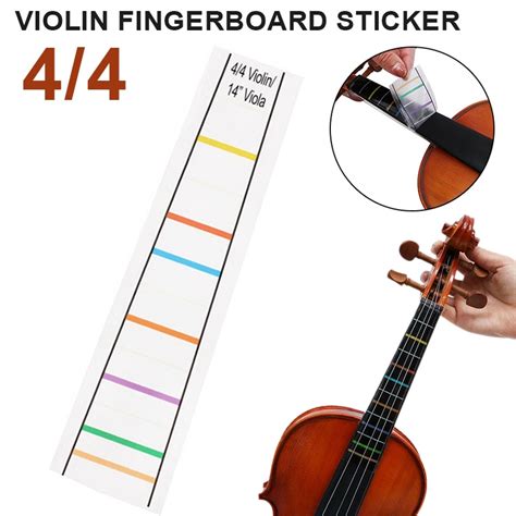 4 4 Violin Fingerboard Sticker Fretboard Note Tape Fiddle Chart Marker