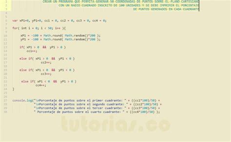 Ciclo For Javascript Porcentaje Puntos Por Cuadrante Tutorias Co