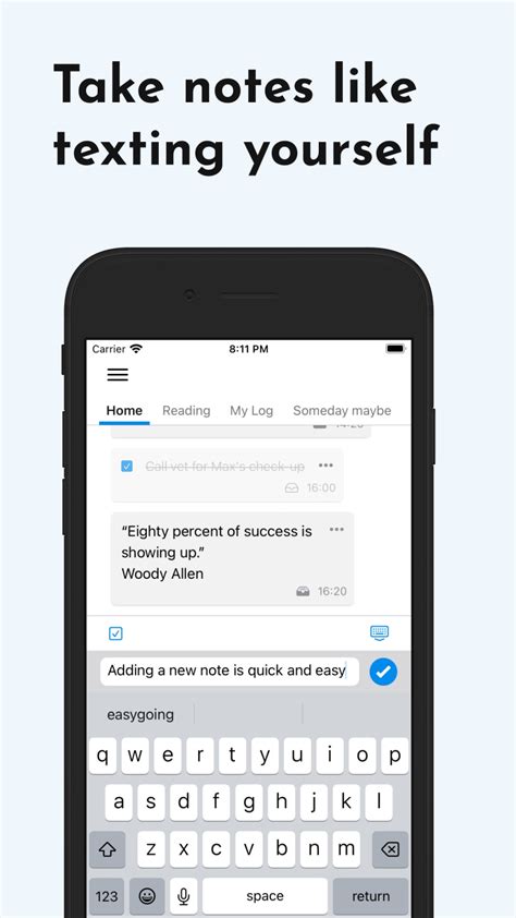 Qept Quick Notes Like Texting For Iphone Download
