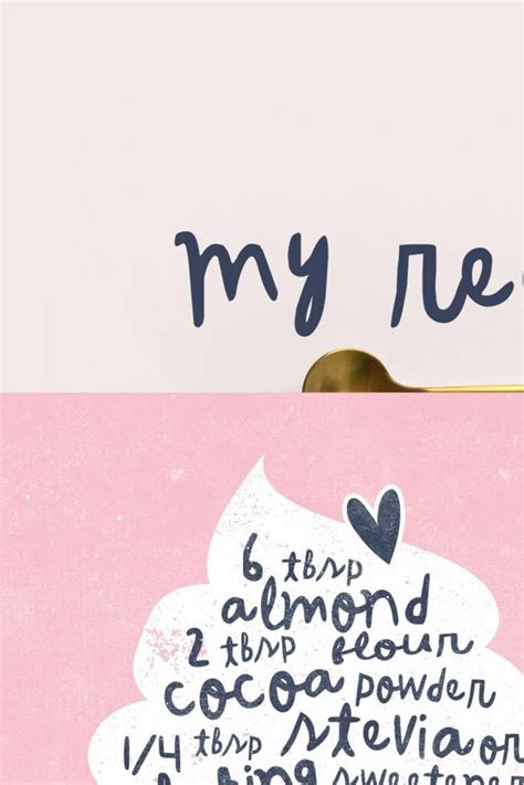 Script Font My Recipes Masterbundles