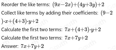 solved fully simplify 9x 4y 2 3y 2x [math]