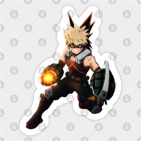 Katsuki Bakugo Bokunoheroacademia Sticker Teepublic