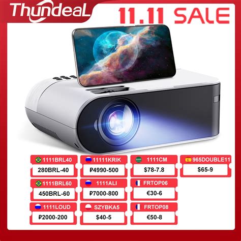 Thundeal Td Mini Projector Portable Wifi Android Home Cinema For P Video Proyector