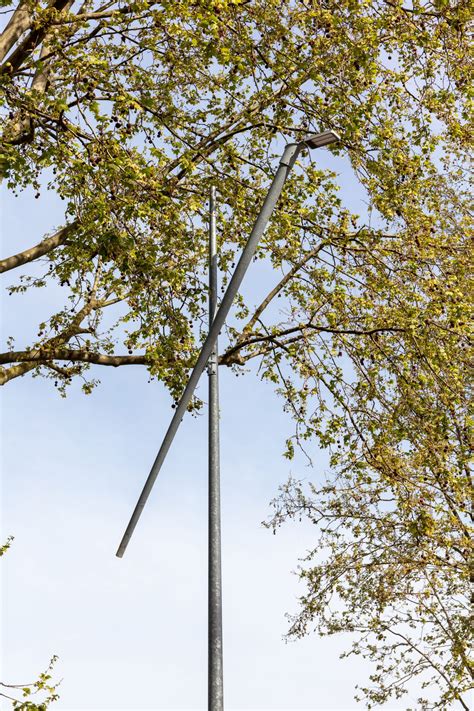 Paris Olympic Village Features Street Lamps Made From Salvaged Materials